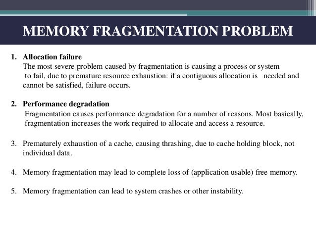 Memory Fragmentation By Ofor Williams Daniel