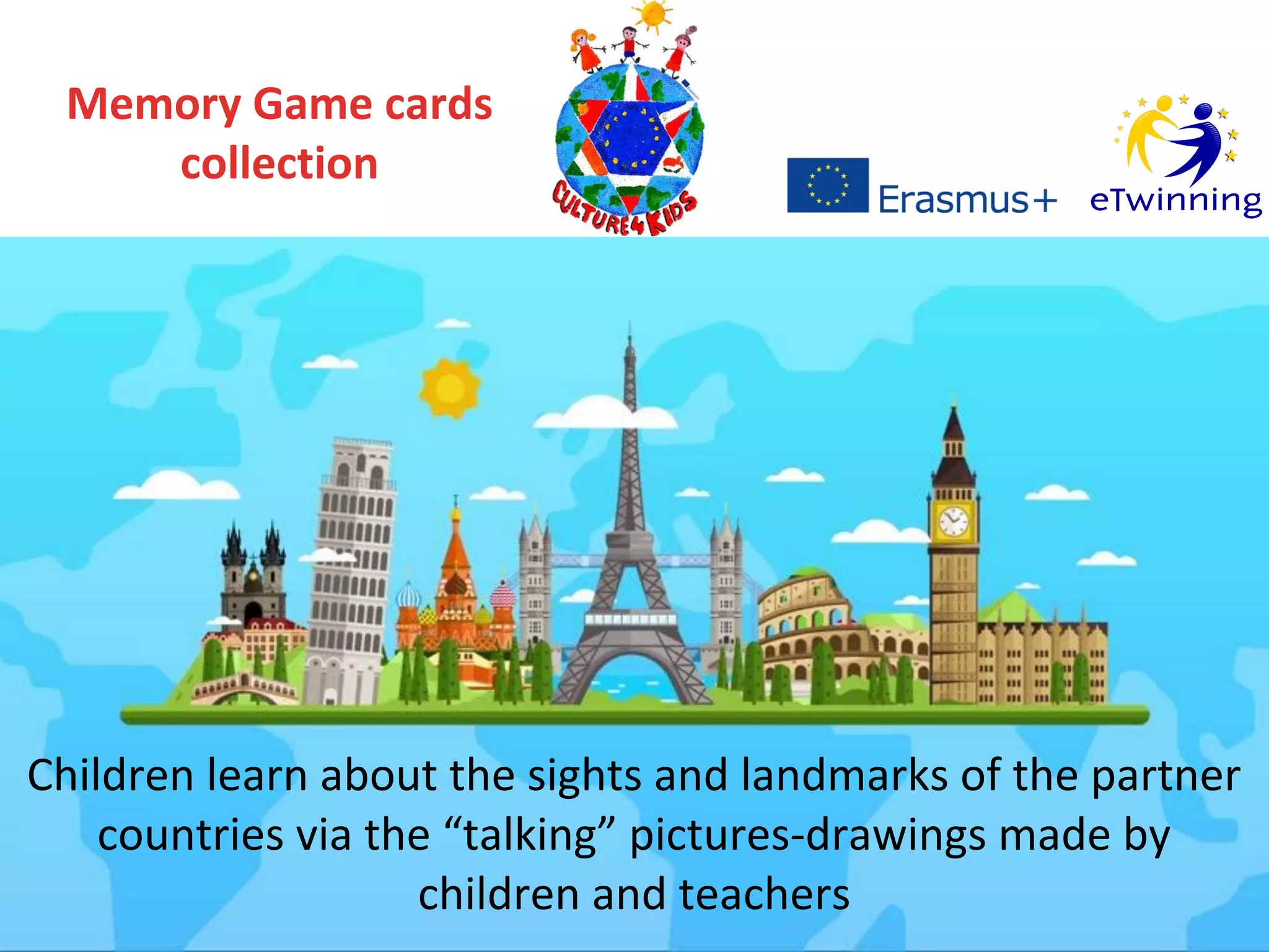 Memory game sights and landmarks | PPT