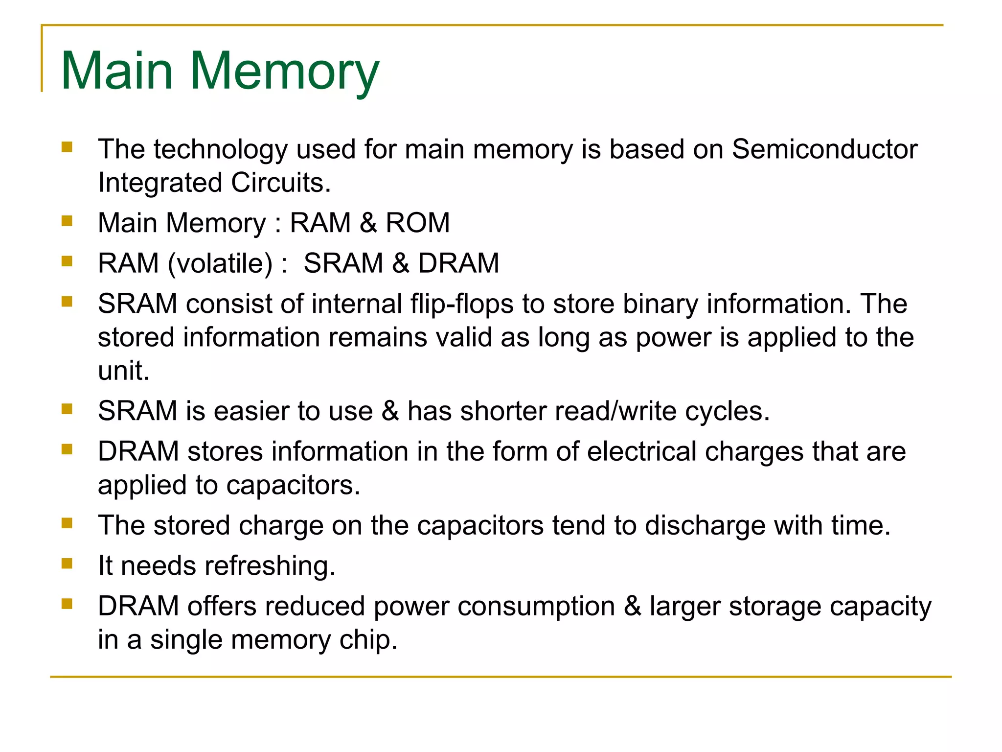 Memory hierarchy | PPT
