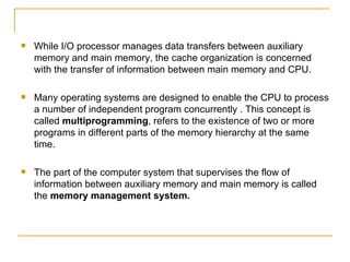 Memory hierarchy | PPT