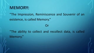 Memory hierarchy | PPT