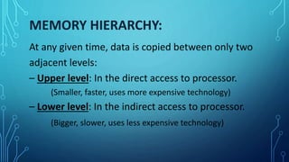 Memory hierarchy | PPT