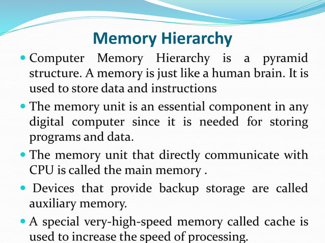 Memory Hierarchy