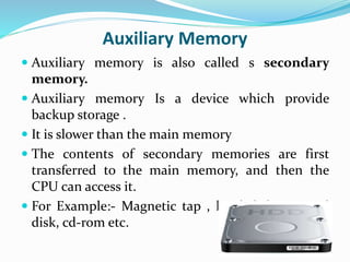 Memory Hierarchy | PPT