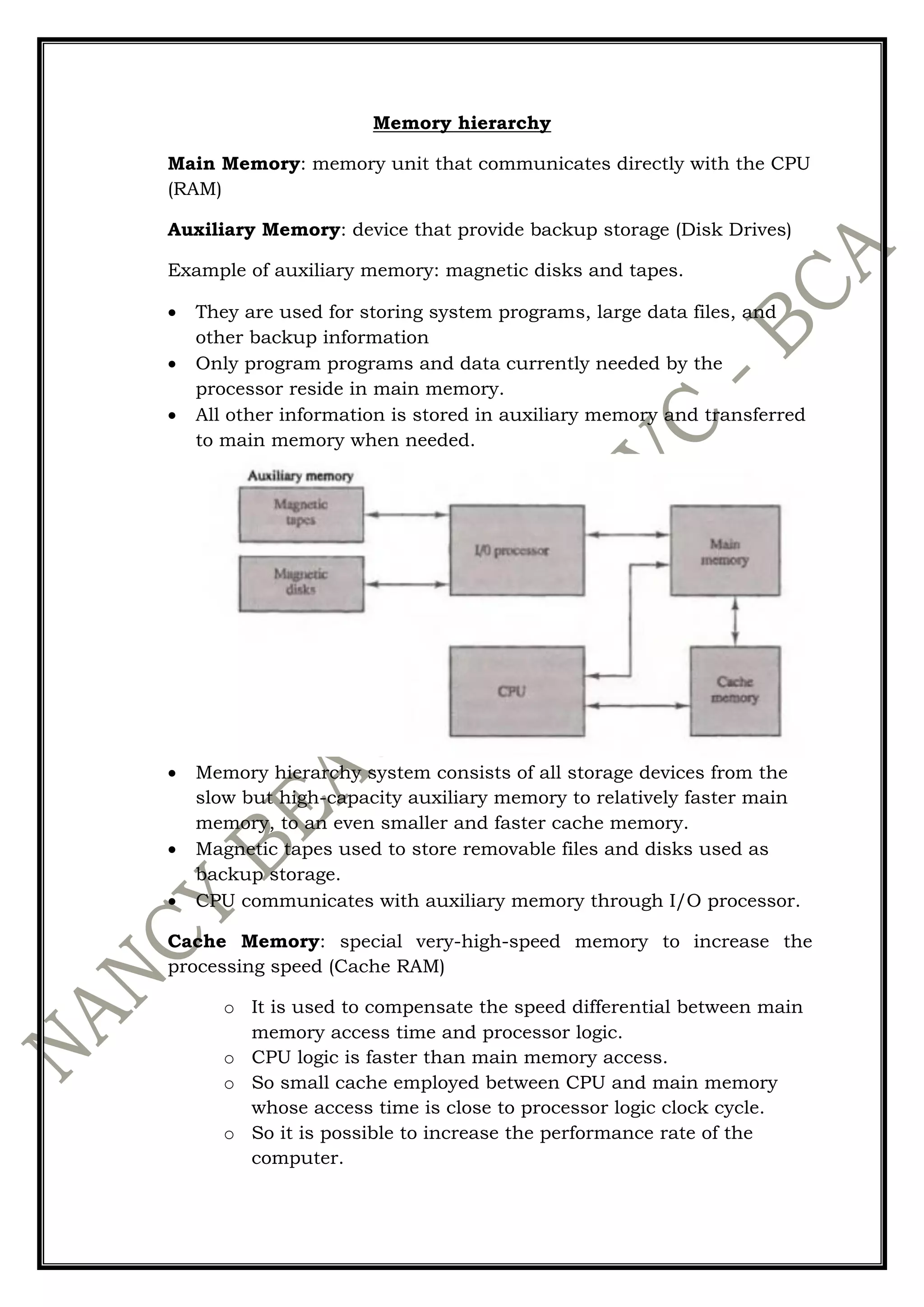 Memory hierarchy | PDF Memory hierarchy | PDF