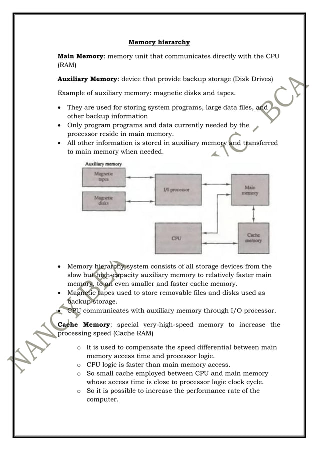 Memory hierarchy | PDF Memory hierarchy | PDF