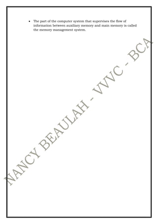 Memory hierarchy | PDF