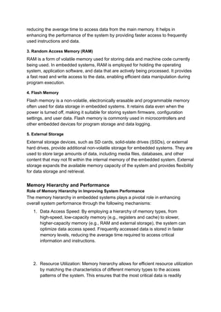 Memory Hierarchy in Embedded Systems.pdf