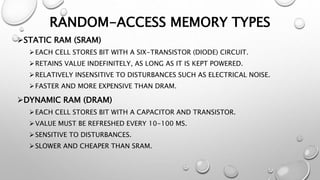 Memory hierarchy of digital computer system | PPT