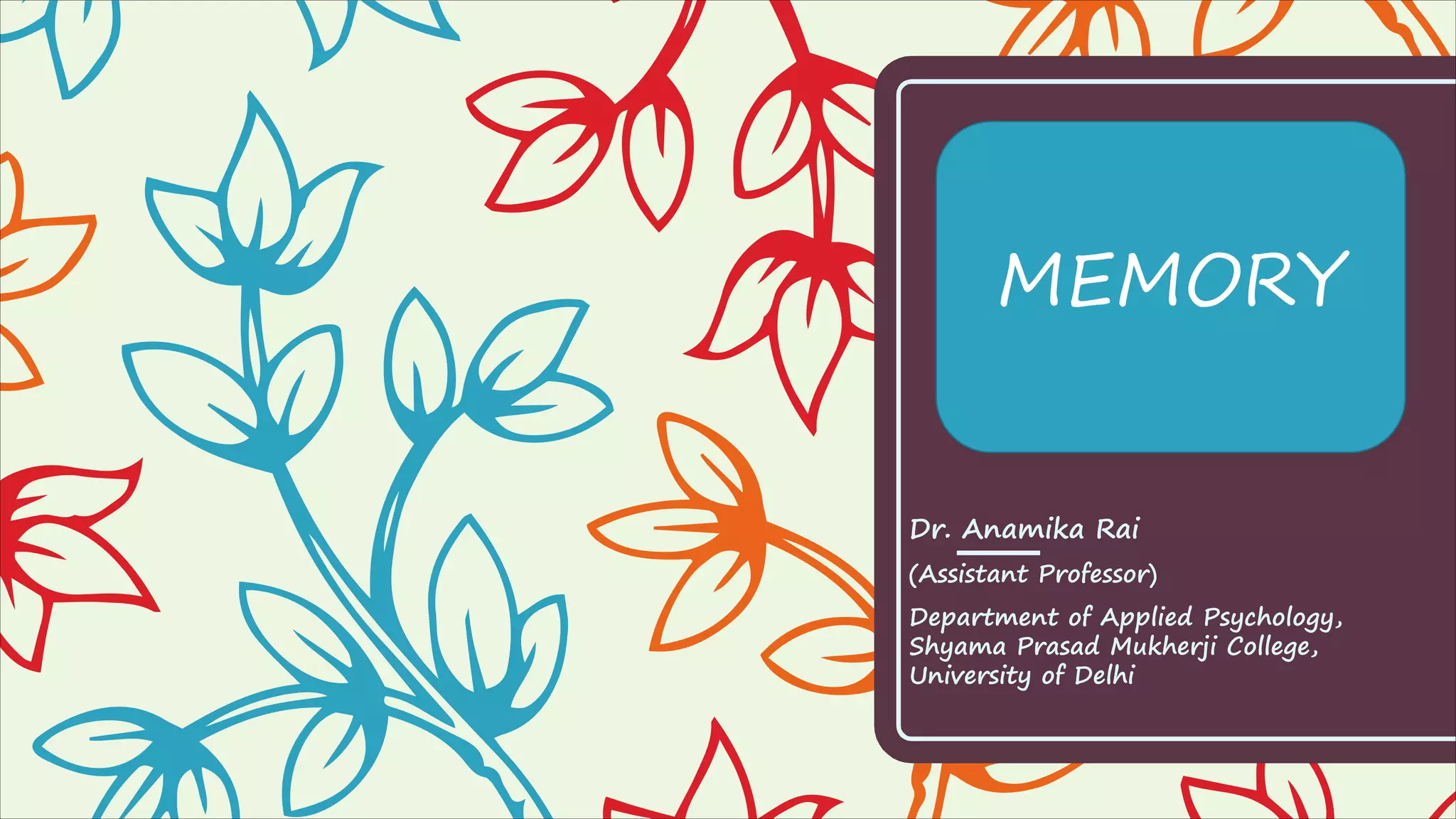 Memory in psychology | PDF