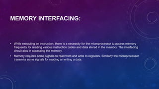 Memory interfacing | PPTX
