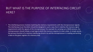 Memory interfacing | PPTX