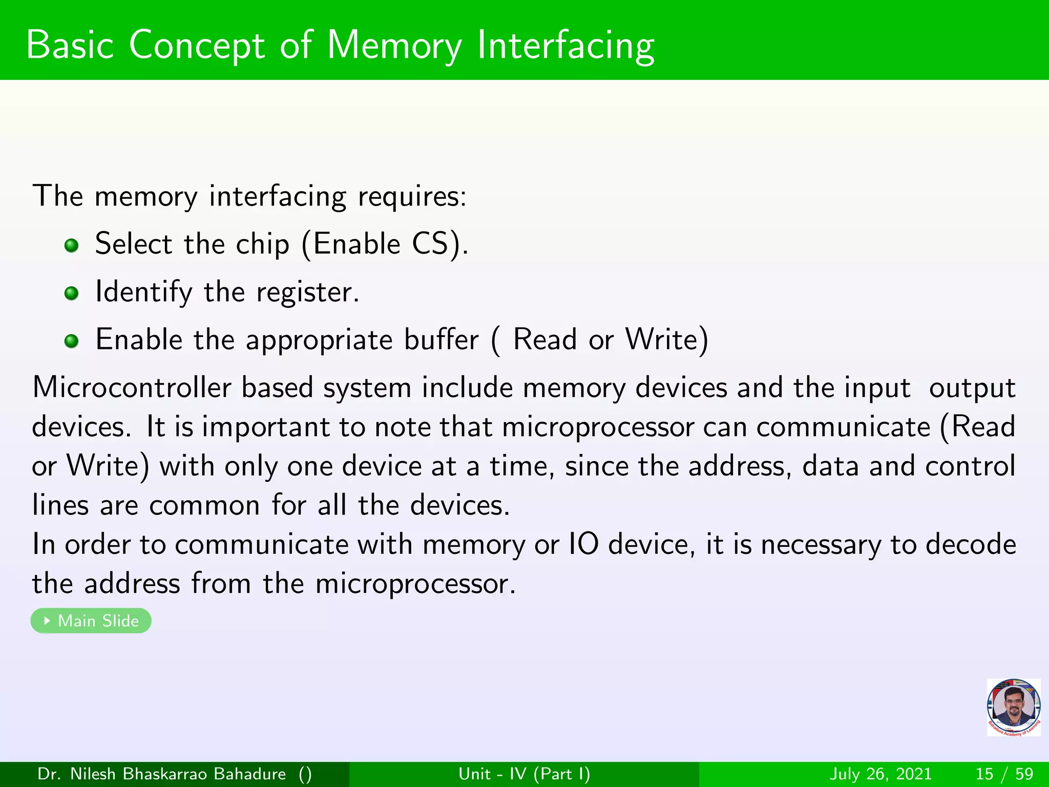 Memory interfacing of microprocessor 8085 | PDF Memory interfacing of microprocessor 8085 | PDF