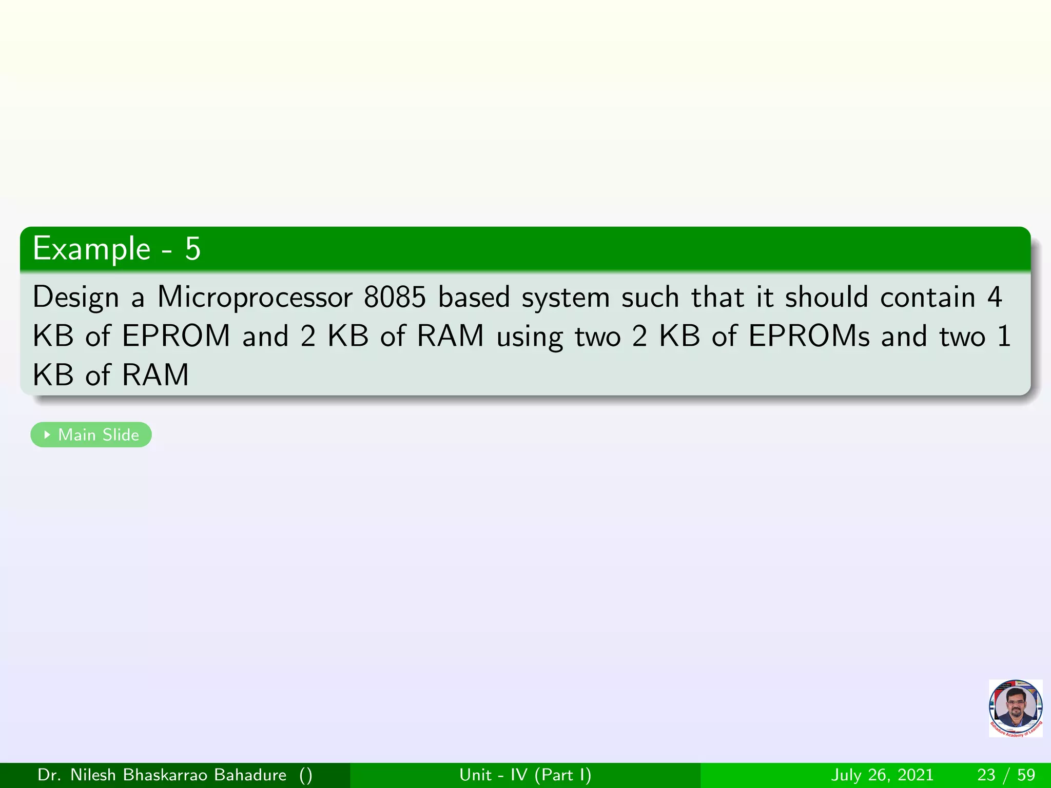 Memory interfacing of microprocessor 8085 | PDF