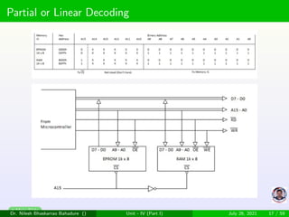 Memory interfacing of microprocessor 8085 | PDF