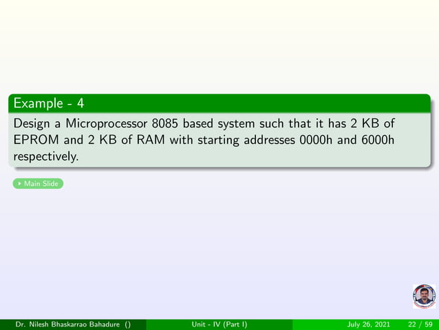 Memory interfacing of microprocessor 8085 | PDF