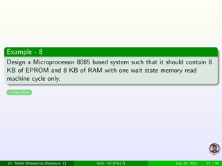 Memory interfacing of microprocessor 8085 | PDF