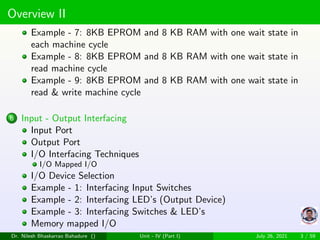 Memory interfacing of microprocessor 8085 | PDF