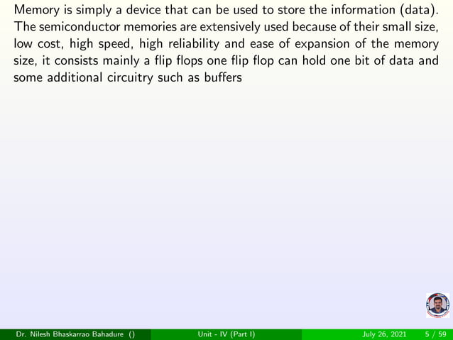 Memory interfacing of microprocessor 8085 | PDF