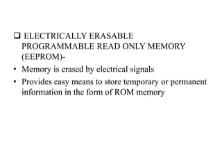 Memory & its types presentation1 | PPTX