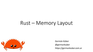 Explorando el Diseño de la Memoria en Rust | PPT