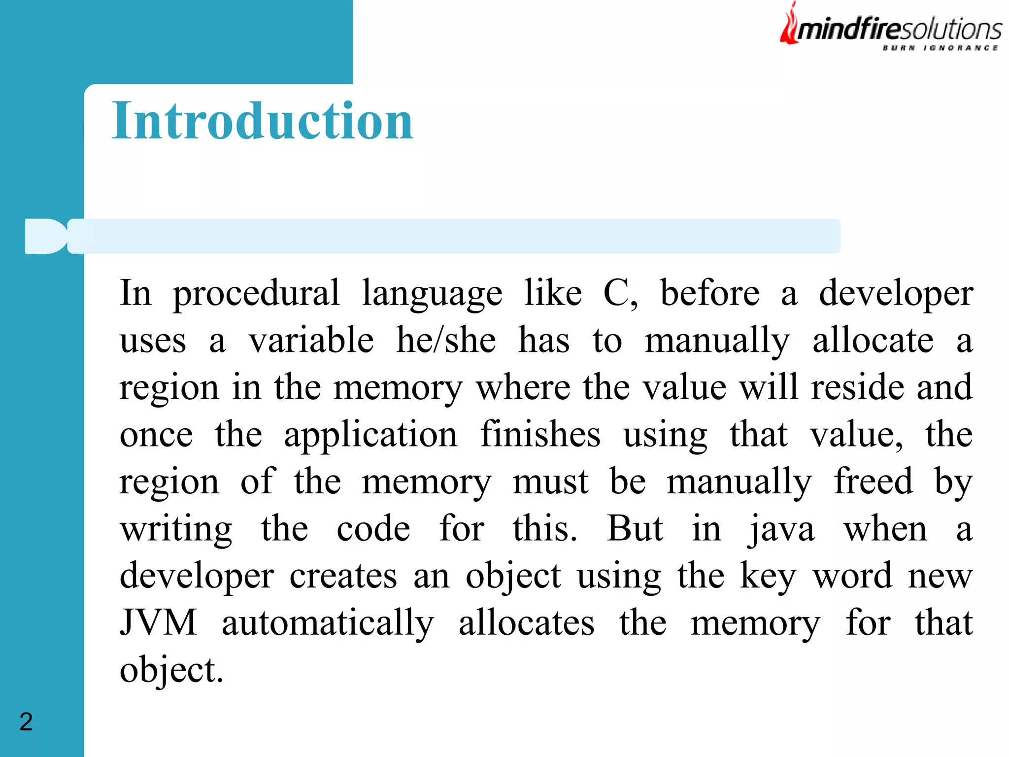 Memory Leak In java | PPT Memory Leak In java | PPT