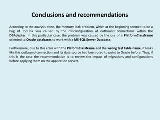 Analyzing a memory leak problem | PPTX