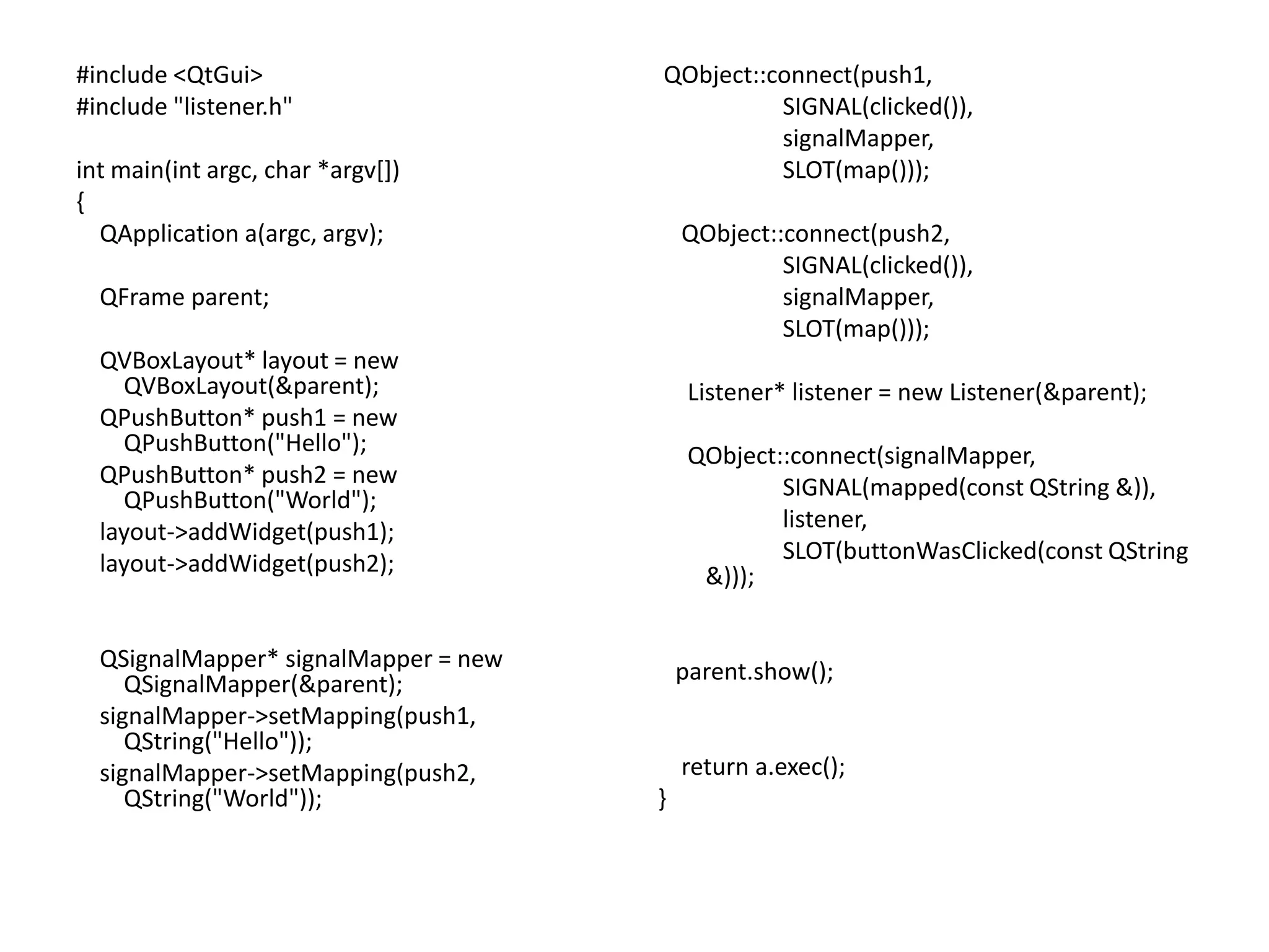 Qt Memory Management & Signal and Slots | PPTX