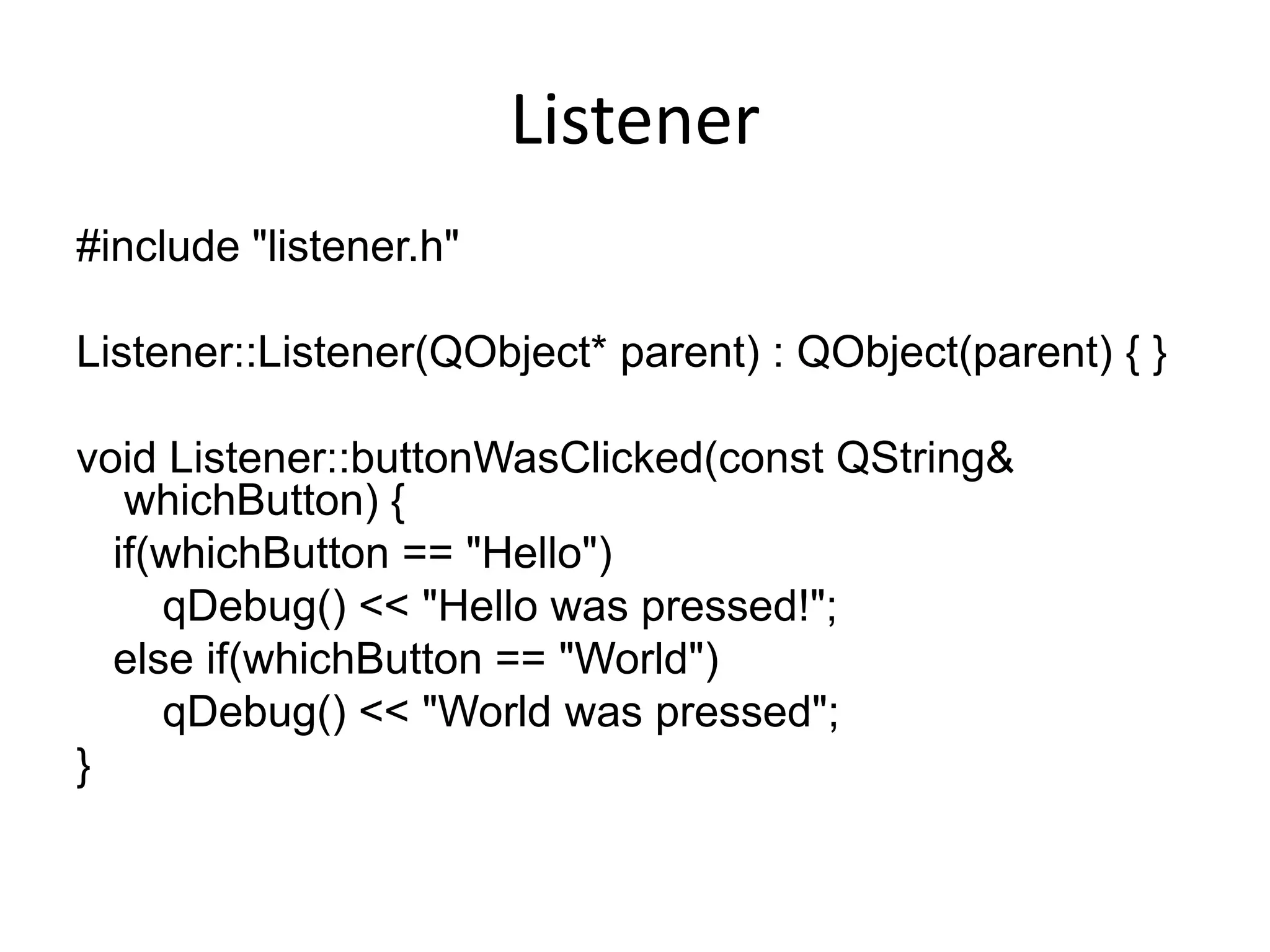 Qt Memory Management & Signal and Slots | PPTX