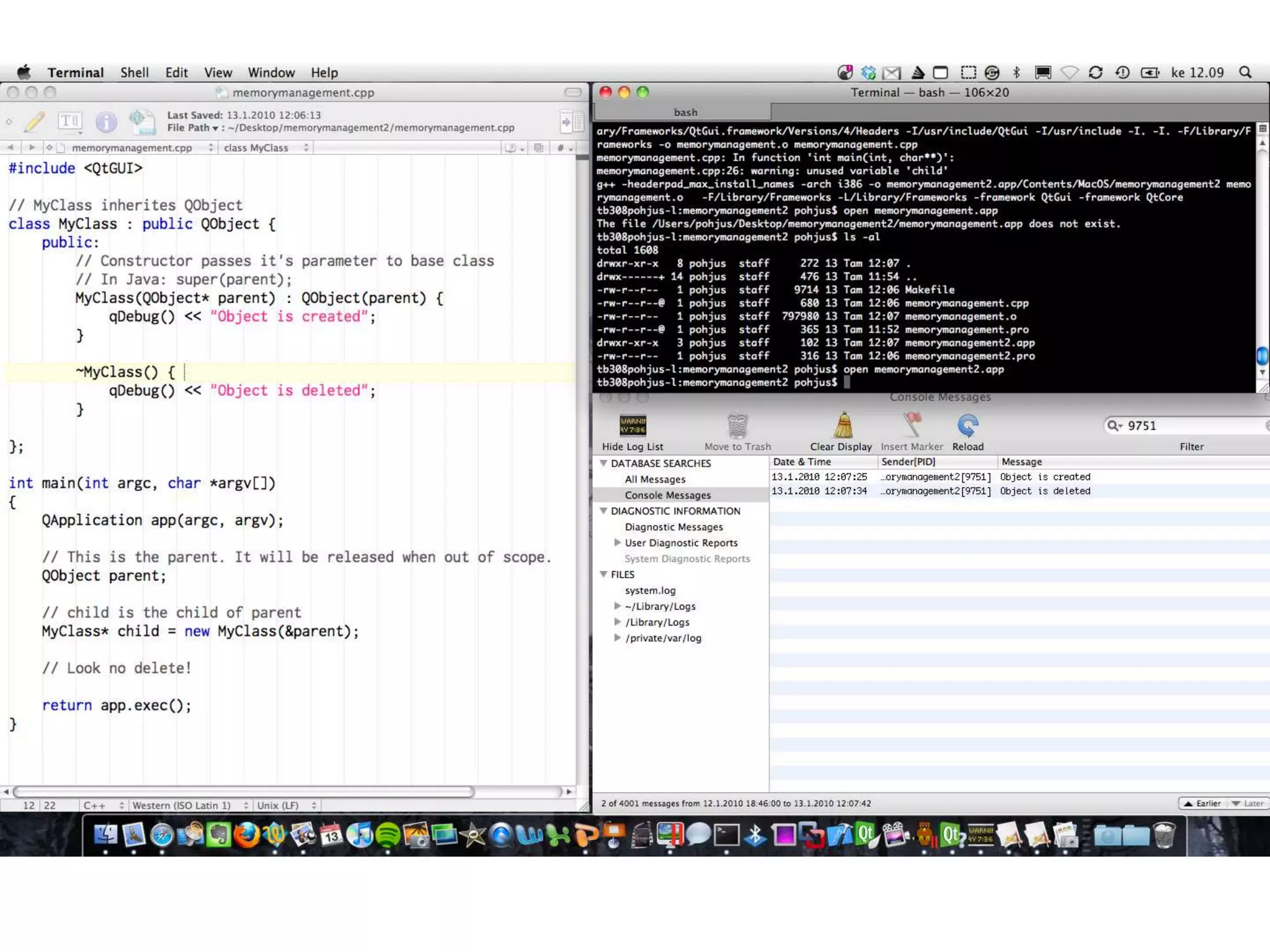 Qt Memory Management & Signal and Slots | PPTX