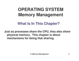 Memory management | PDF
