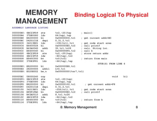 Memory management | PDF