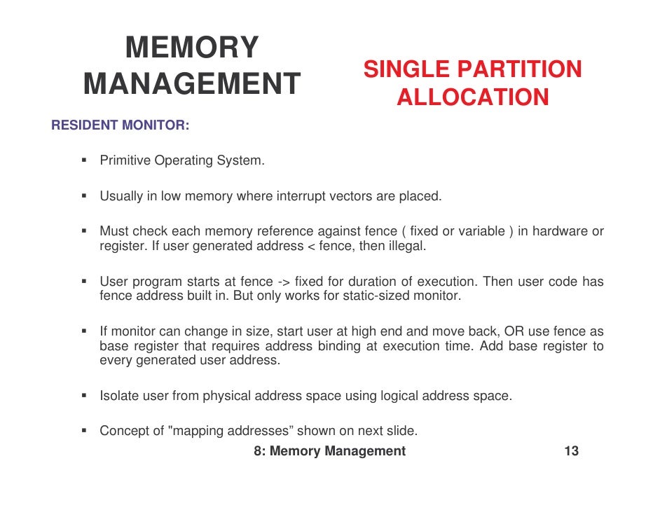Memory management