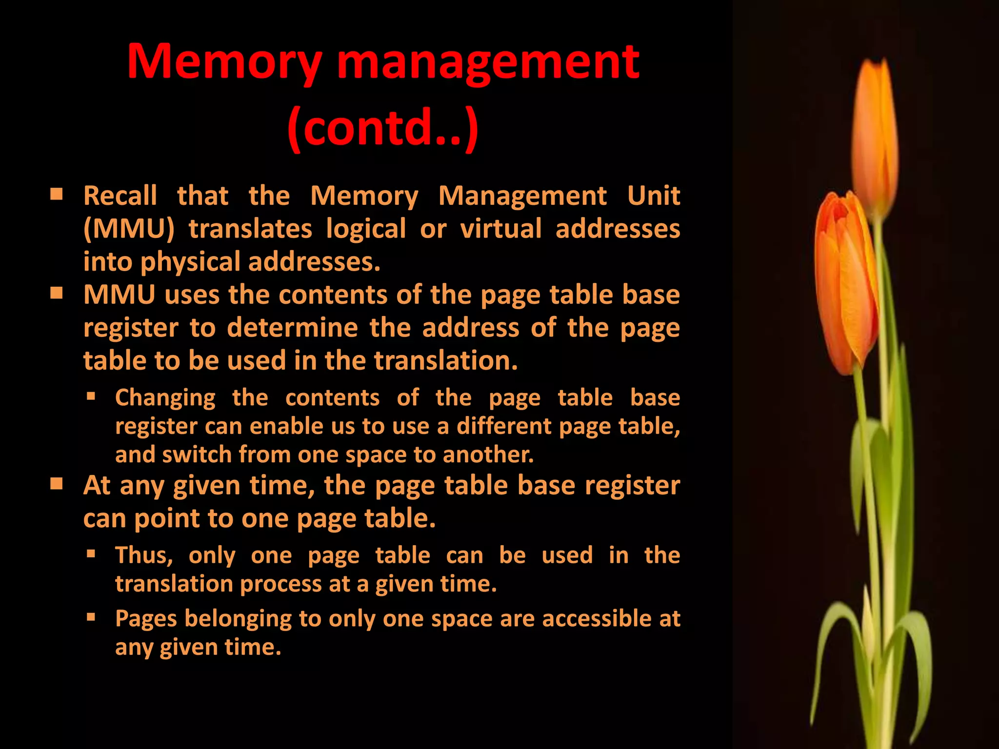 Memory management | PPT