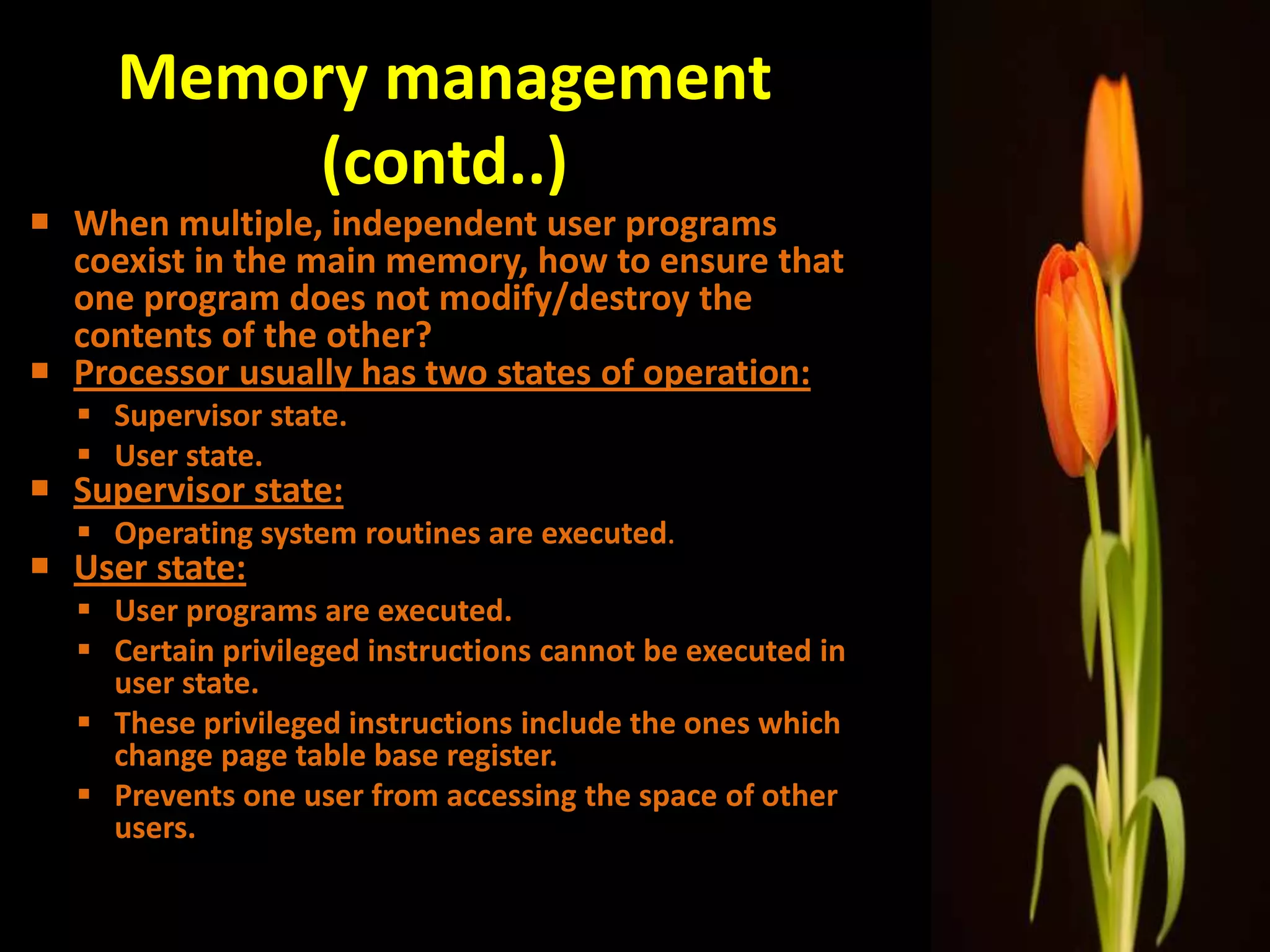 Memory management | PPT