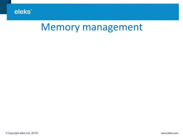 cpp-2013 #4 Memory management | PPT