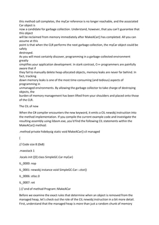 Memory management | DOC