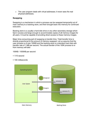 Opetating System Memory management | DOCX