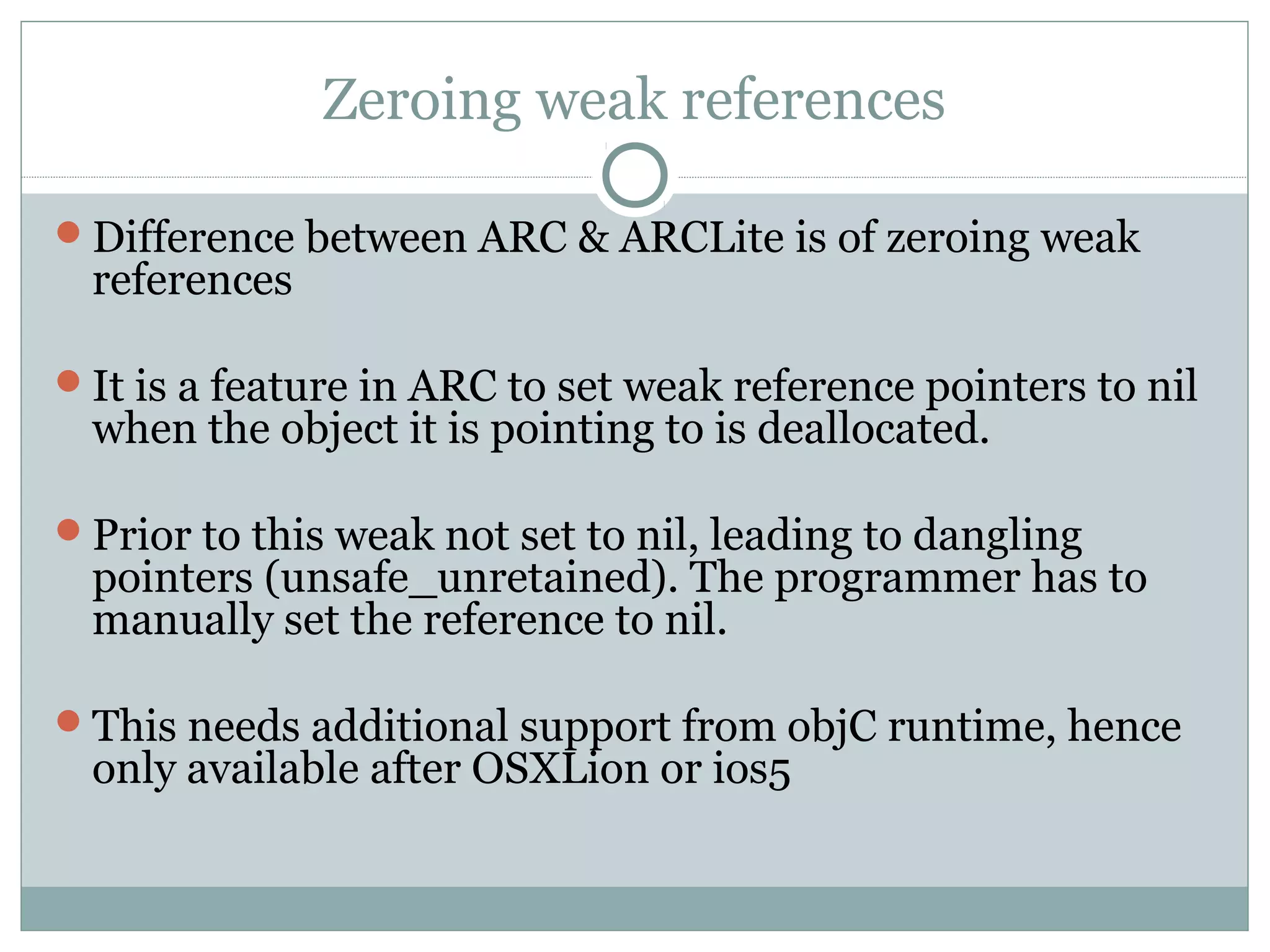 Memory management in Objective C | PPT | Free Download