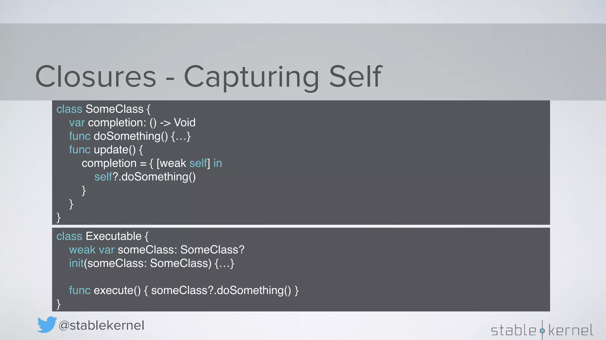 Connecttech Swift Memory Management Ppt