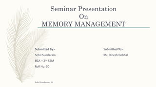 Memory management | PPT