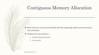 Memory management | PPT