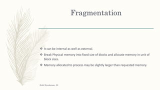 Memory management | PPT