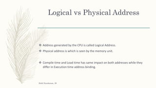 Memory management | PPT
