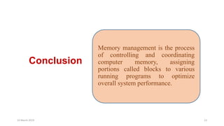 Memory management | PPT