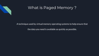 Memory management | PPT