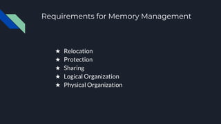 Memory management | PPTX