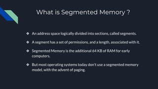 Memory management | PPT