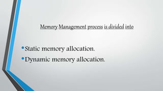 Memory management CP | PPTX