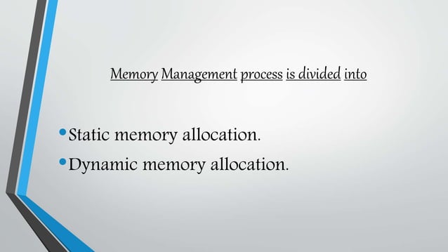 Memory management CP | PPTX | Data Storage and Warehousing | Computing